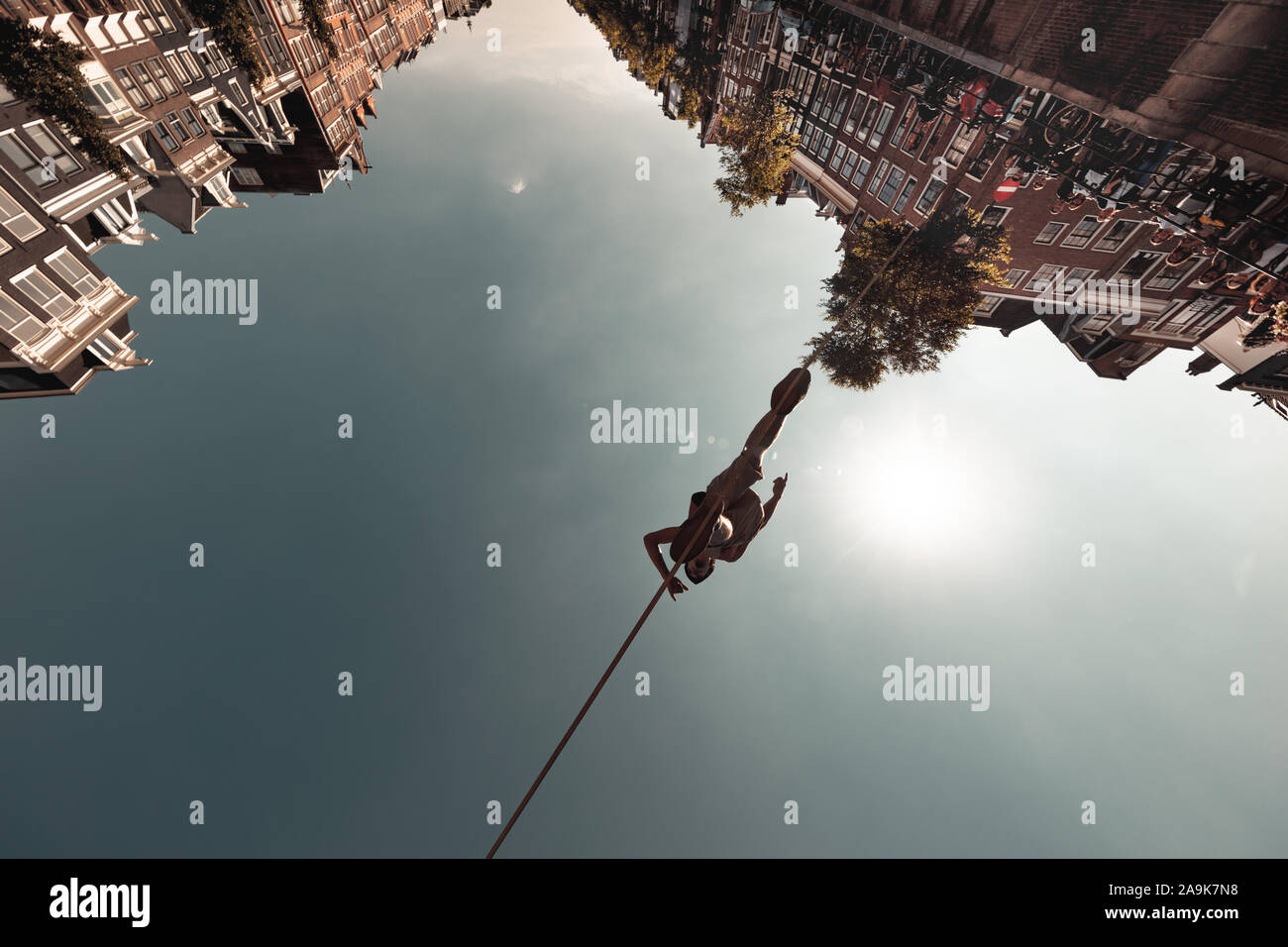 Tightrope walker hi-res stock photography and images - Alamy