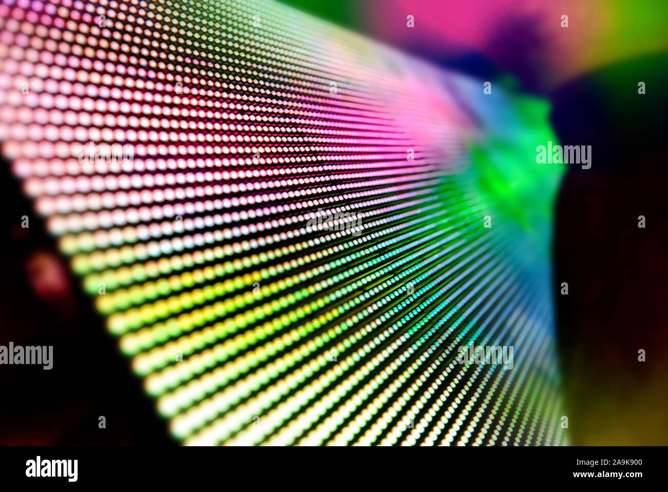 LED soft focus background, Abstract LED Panel art wall falling out of ...