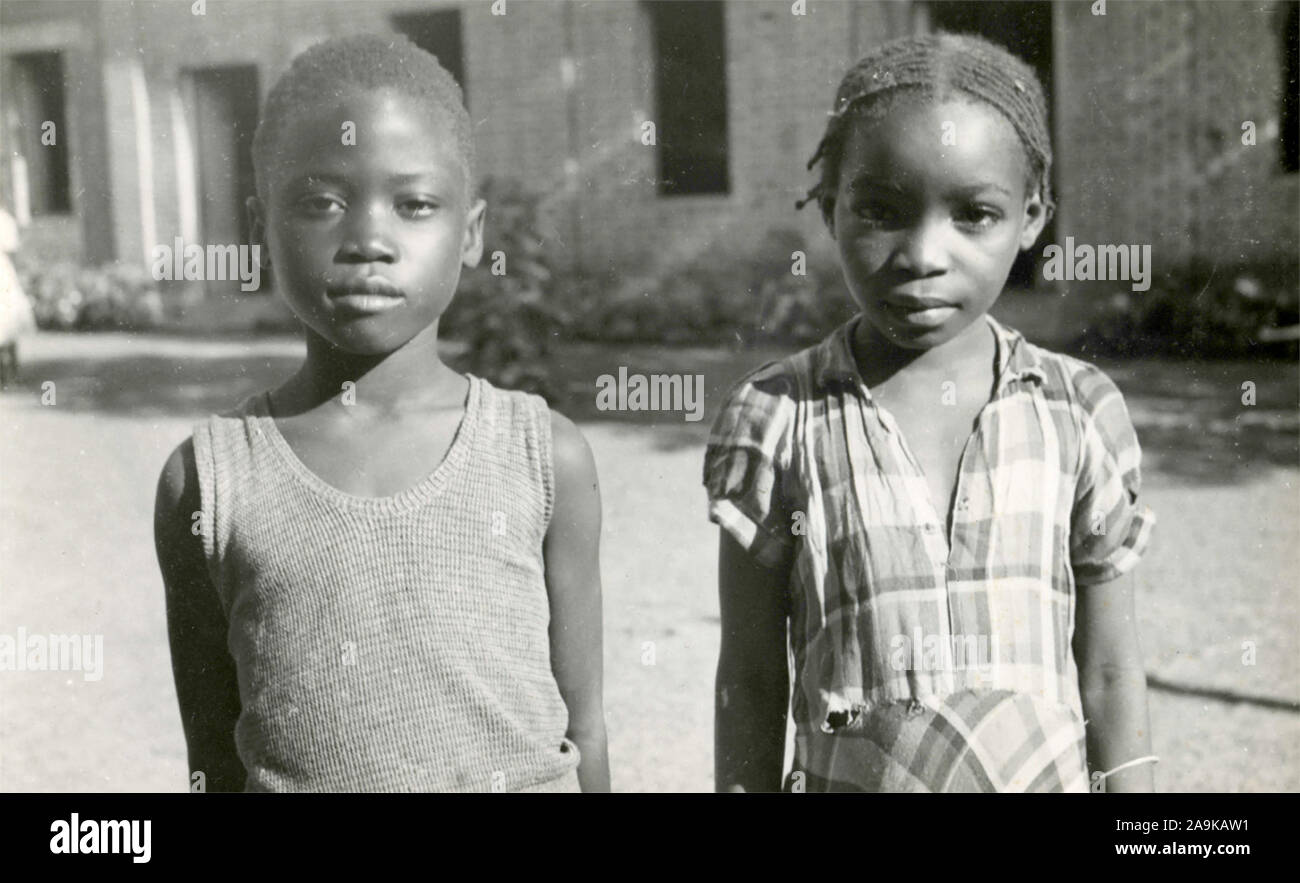 Two African children Stock Photo - Alamy