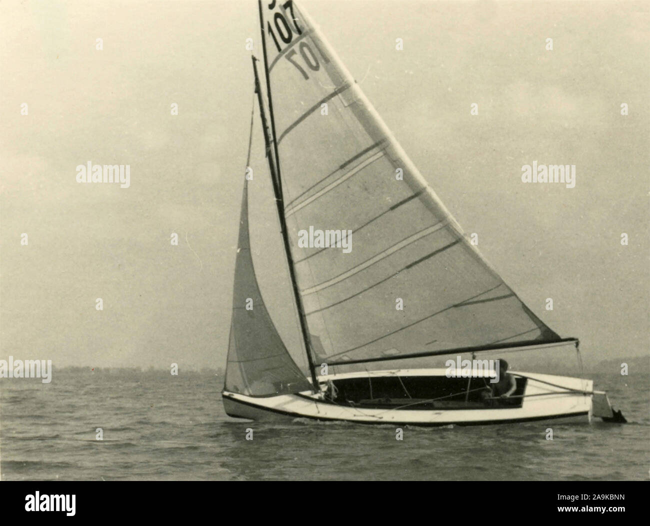 Small sailing boat, Italy Stock Photo - Alamy