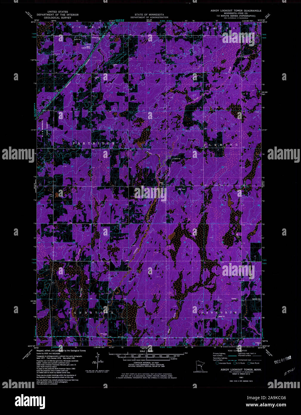 Map of tower minnesota hi-res stock photography and images - Alamy