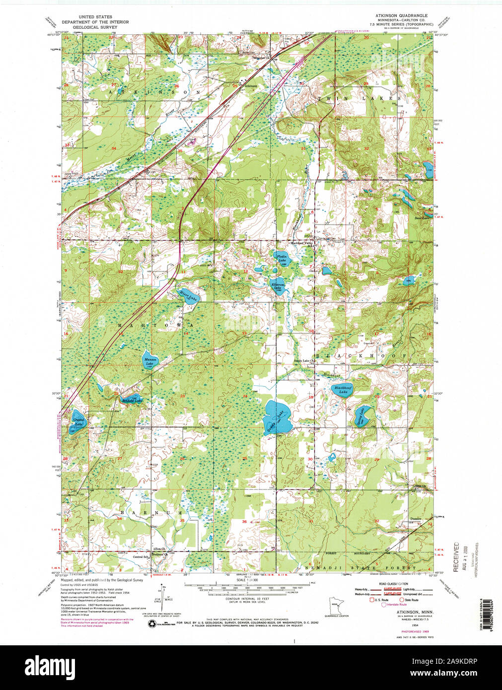 Map of atkinson hi-res stock photography and images - Alamy
