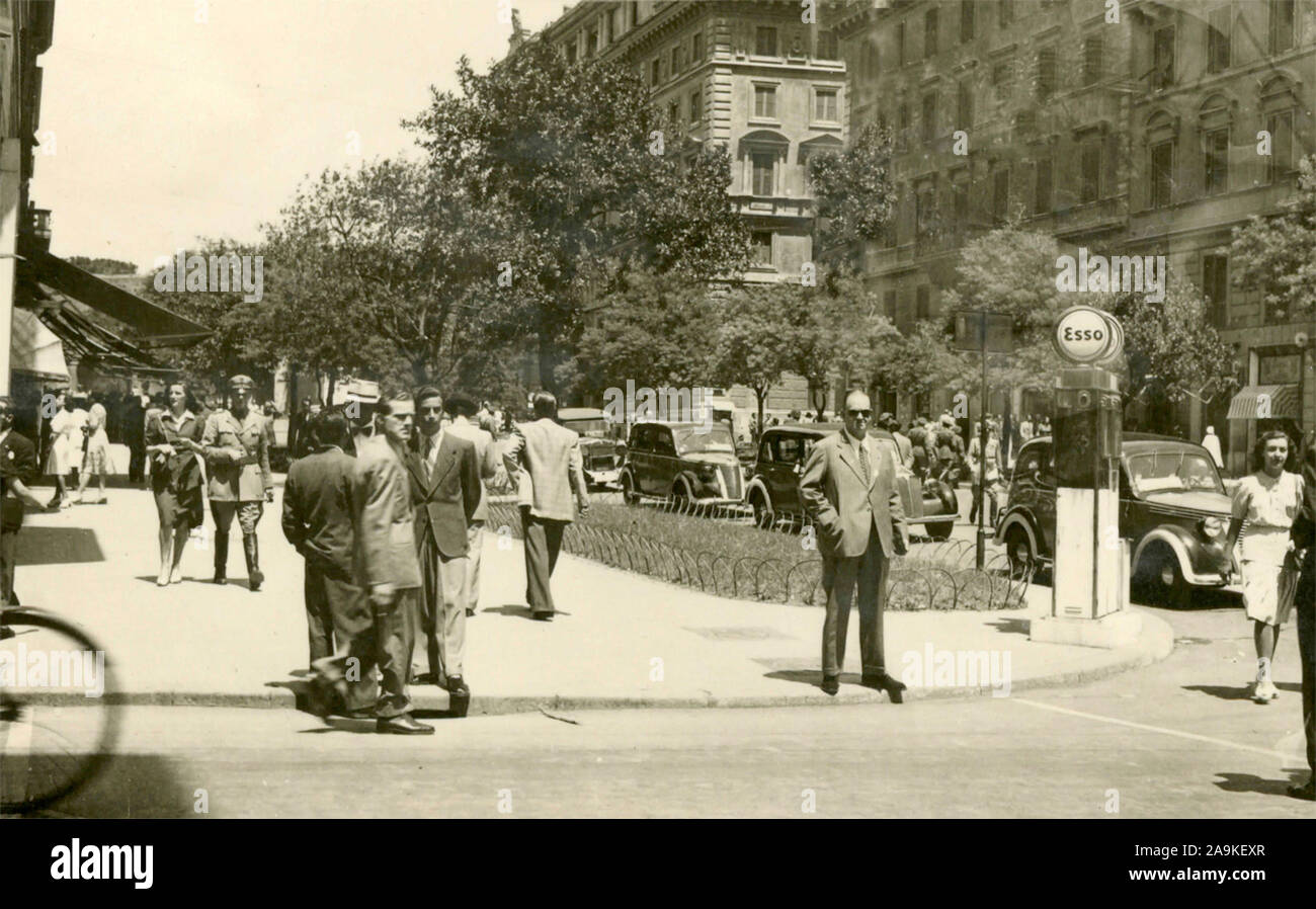 Via Vittorio Veneto in Rome, Italy Stock Photo - Alamy