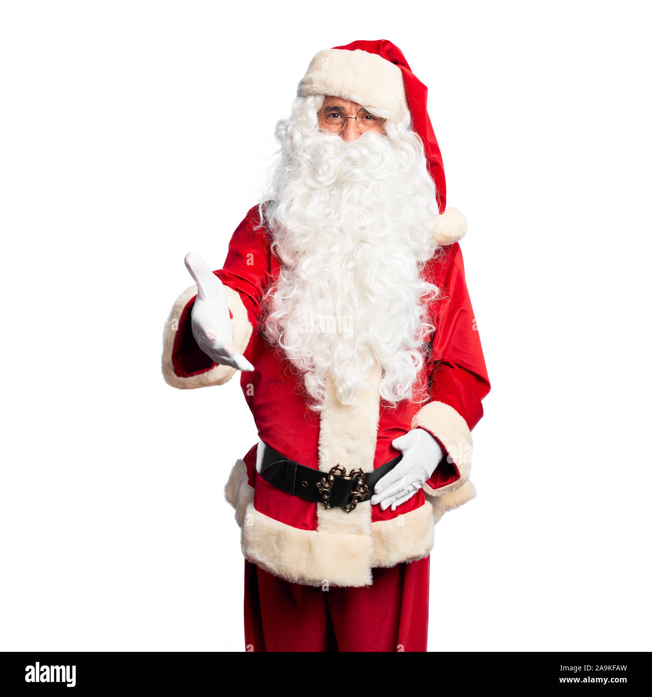 Santa claus shaking hands hi-res stock photography and images - Alamy