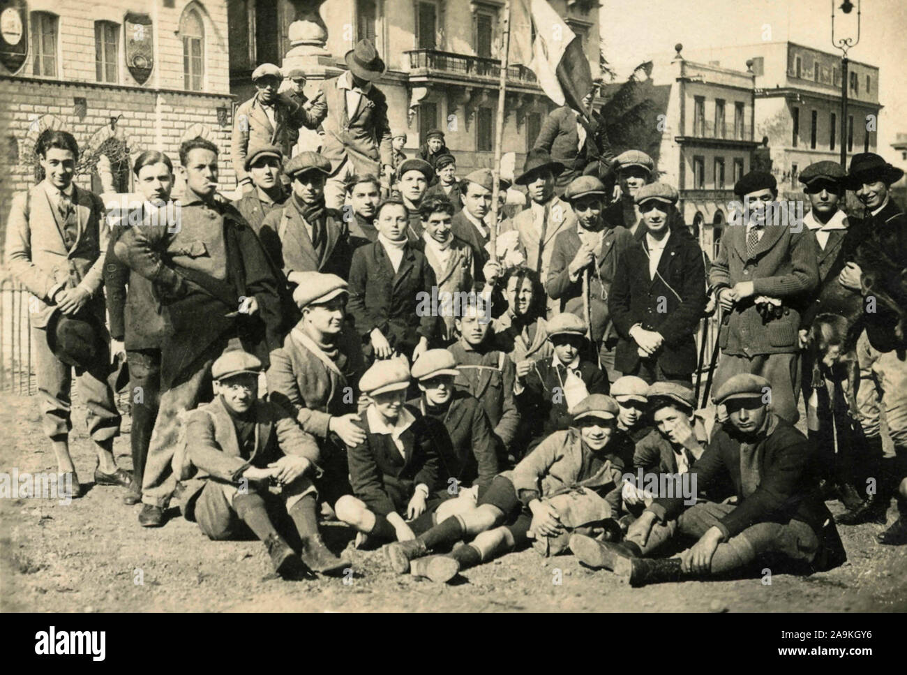 A large group of kids in Rocca di Papa, Italy Stock Photo - Alamy