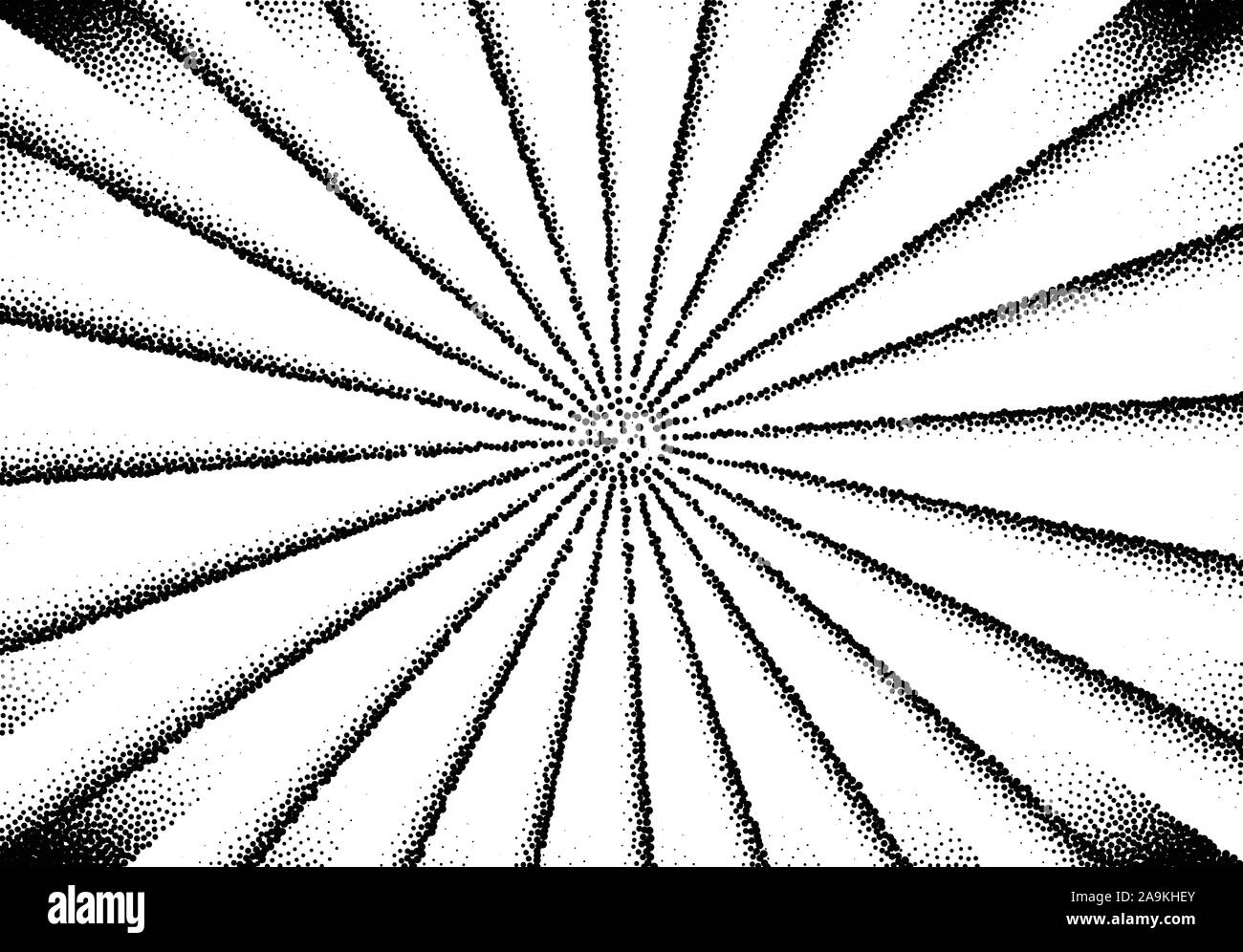 Abstract sun rays with dotwork retro or tattoo style Stock Vector Image ...