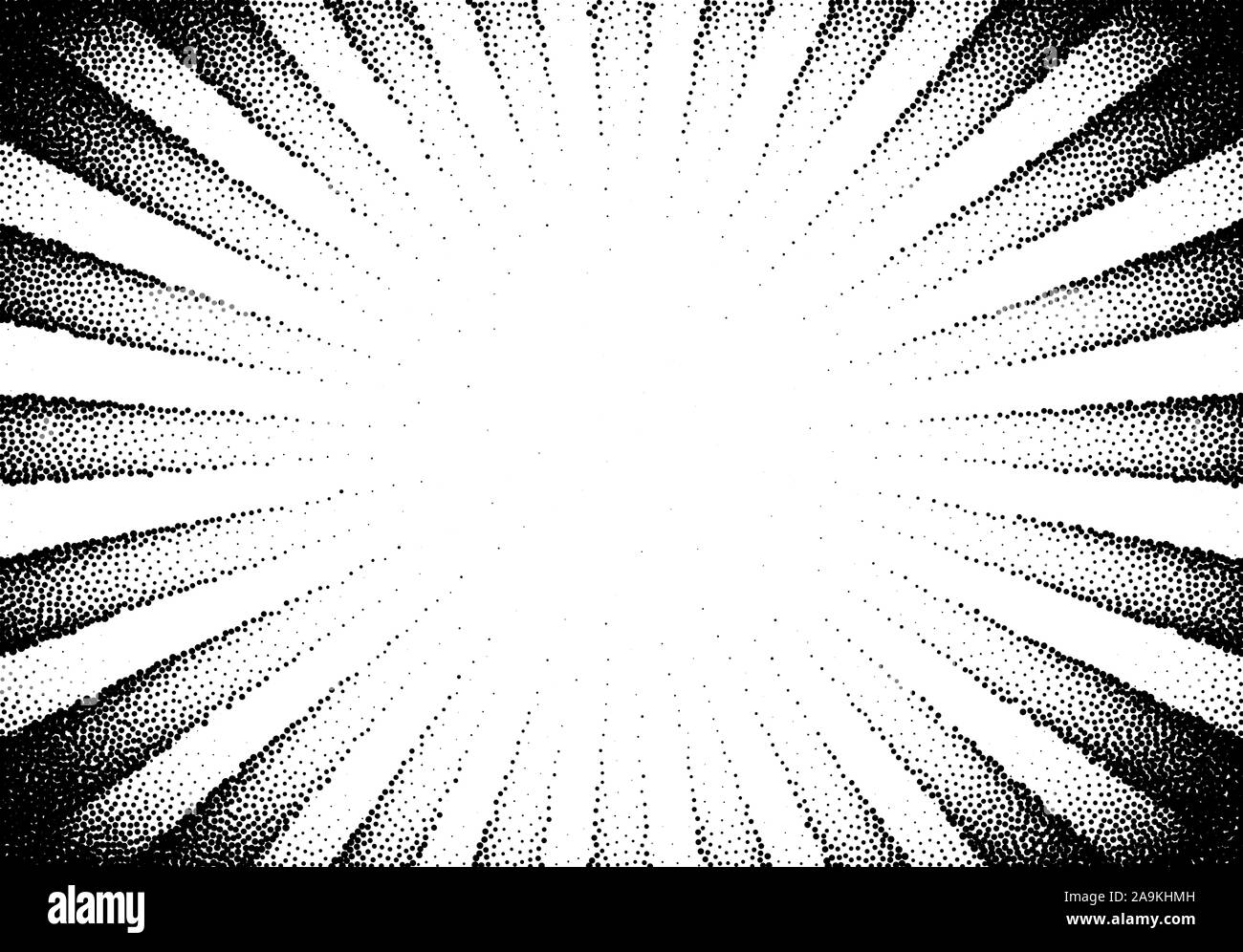 Abstract sun rays with dotwork retro or tattoo style Stock Vector Image ...