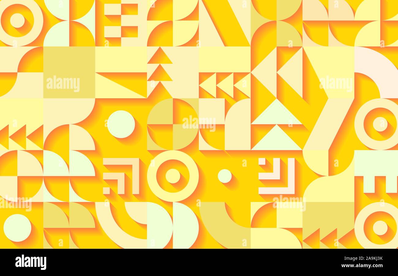 Geometric retro pattern with 30s styled shapes Stock Vector Image & Art ...