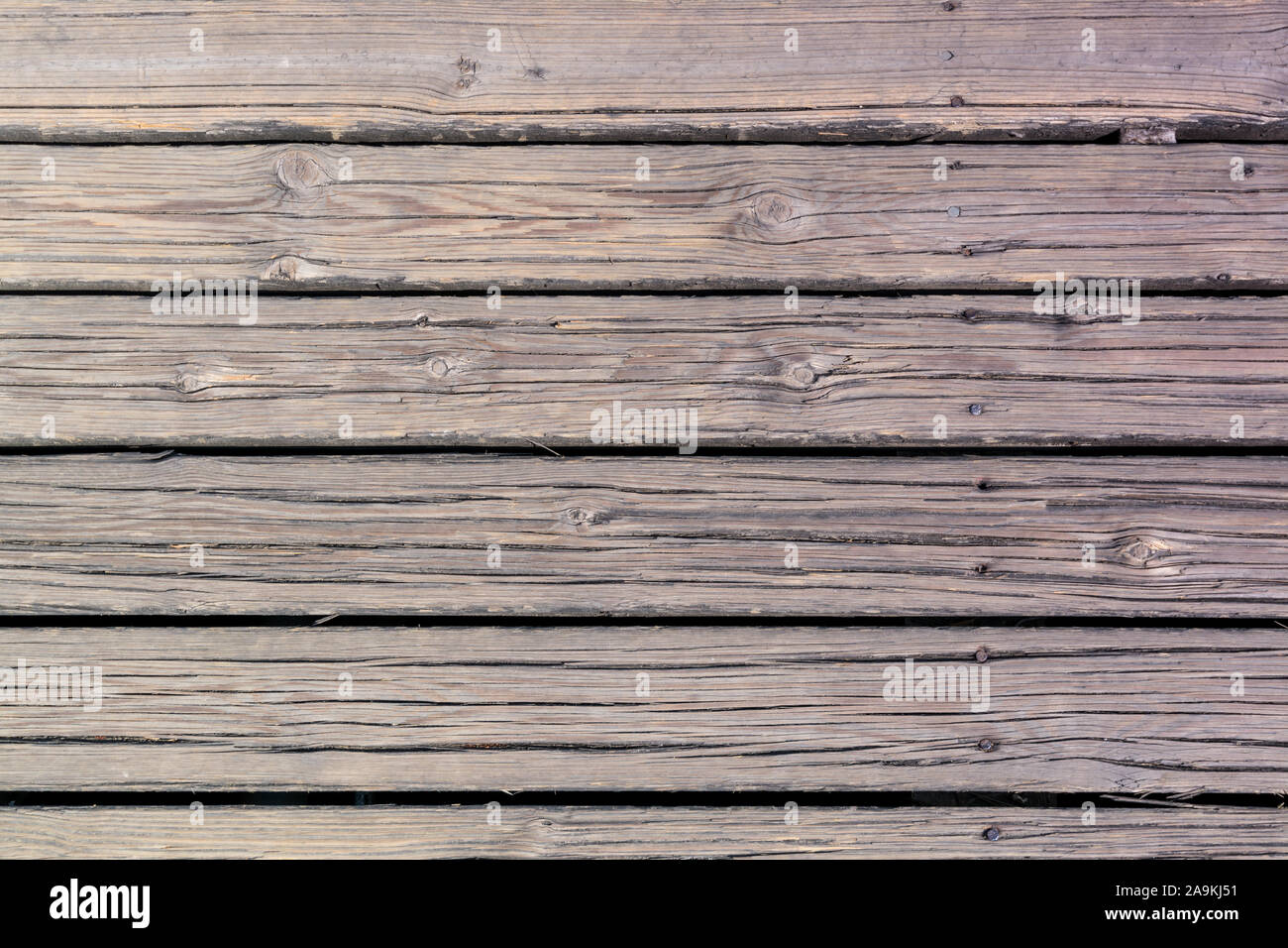 Background and texture of wooden old boards of natural unpainted color ...