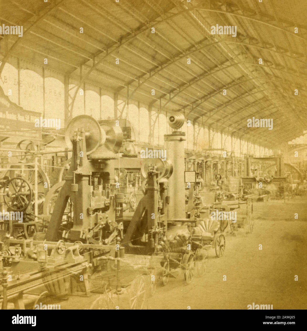 Gallery of machines, Universal Exhibition 0f 1878, Paris, France Stock ...