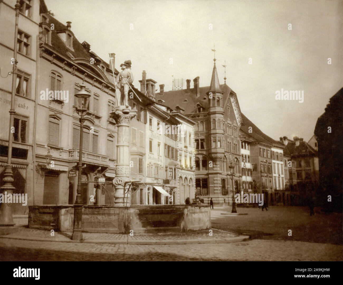 The main square of Schaffhausen, Switzerland Stock Photo - Alamy