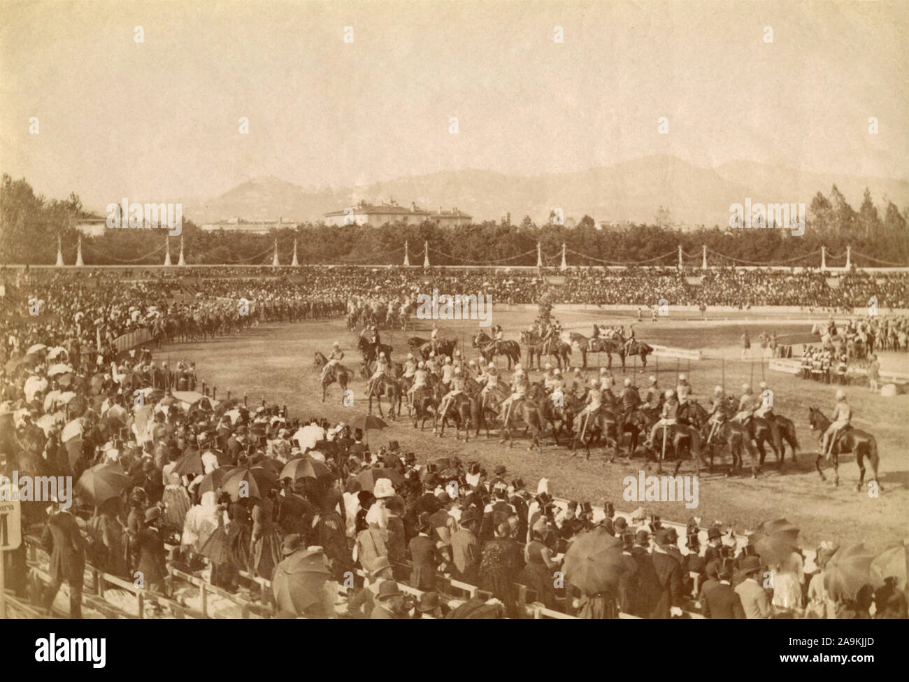 Tournament in honor of the Earl Green, Florence, Italy, May 1887 Stock ...