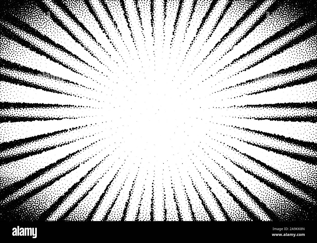 Abstract sun rays with dotwork retro or tattoo style Stock Vector Image ...