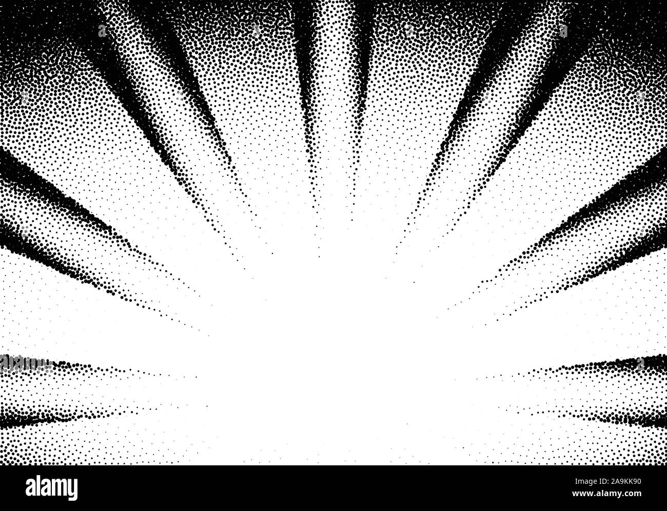 Abstract sun rays with dotwork retro or tattoo style Stock Vector Image ...