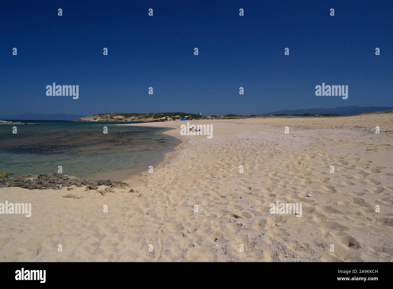 View of Sa Mesa Longa beach Stock Photo - Alamy