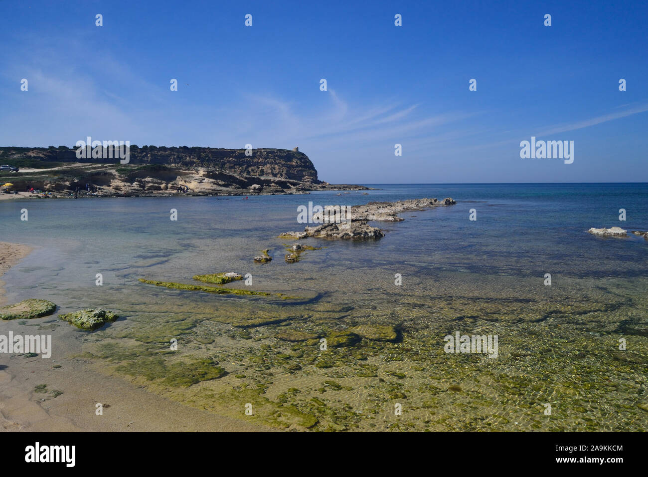 View of Sa Mesa Longa beach Stock Photo - Alamy