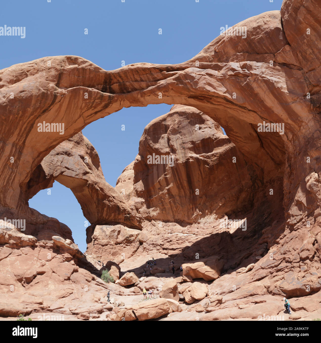 in USA inside the arches national park the beauty of amazing nature ...