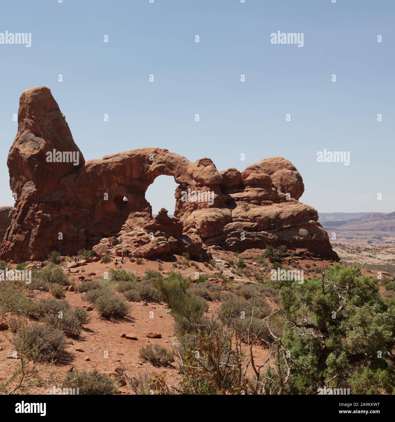 in USA inside the arches national park the beauty of amazing nature ...