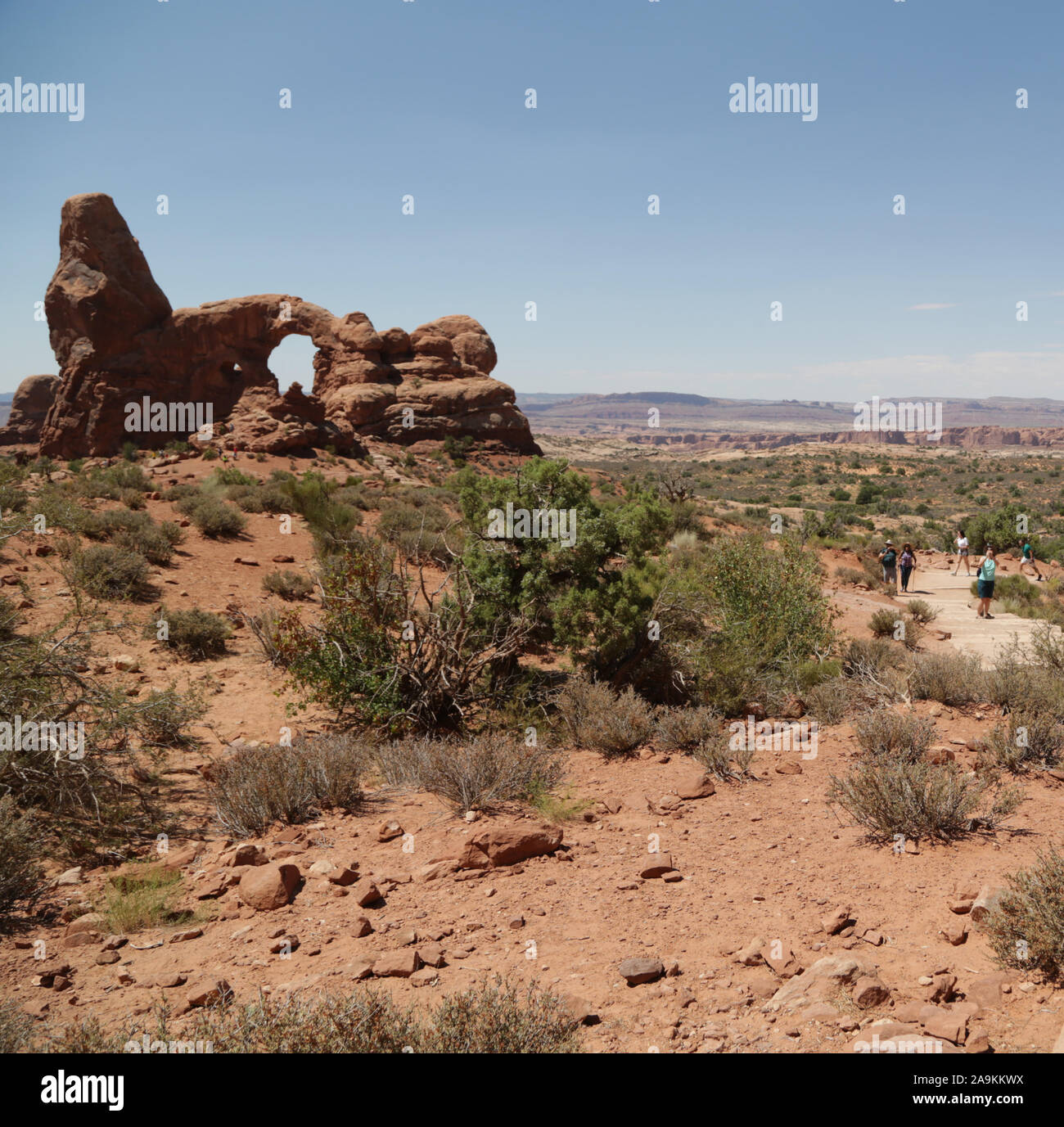 in USA inside the arches national park the beauty of amazing nature ...