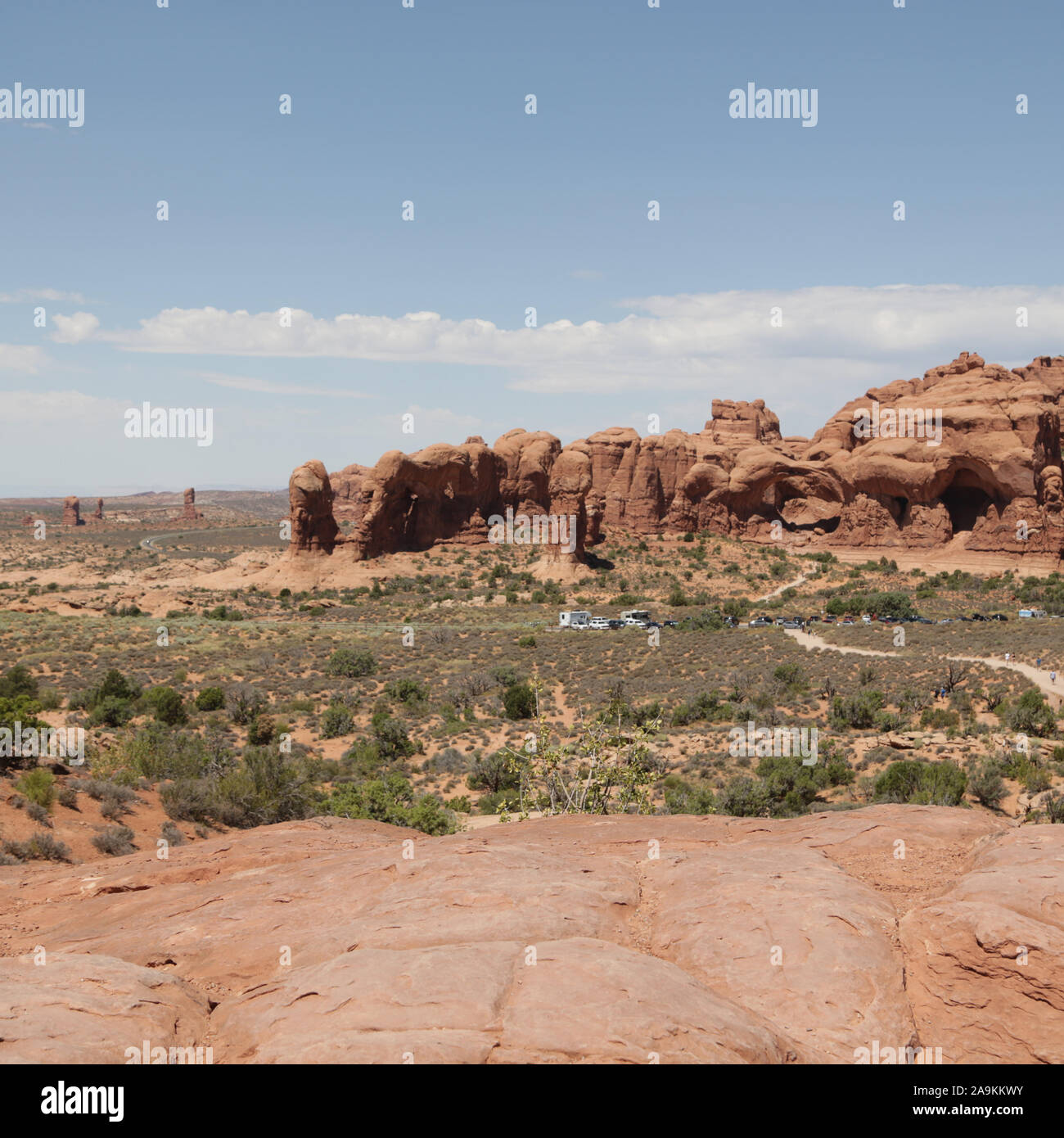 in USA inside the arches national park the beauty of amazing nature ...
