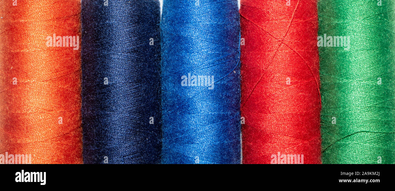 wire reel of different colors Stock Photo - Alamy