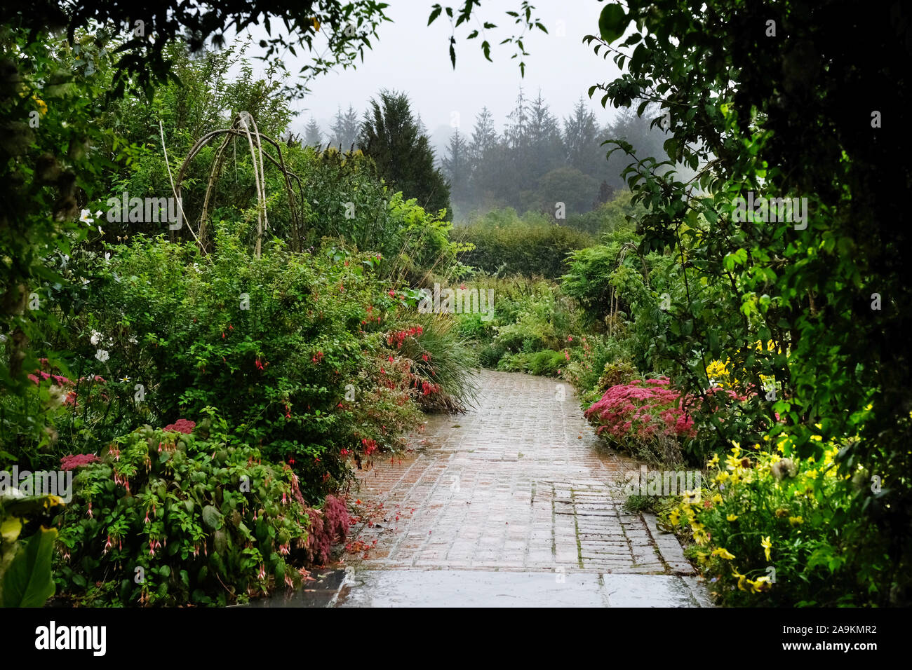 Pathway through borders hi-res stock photography and images - Alamy