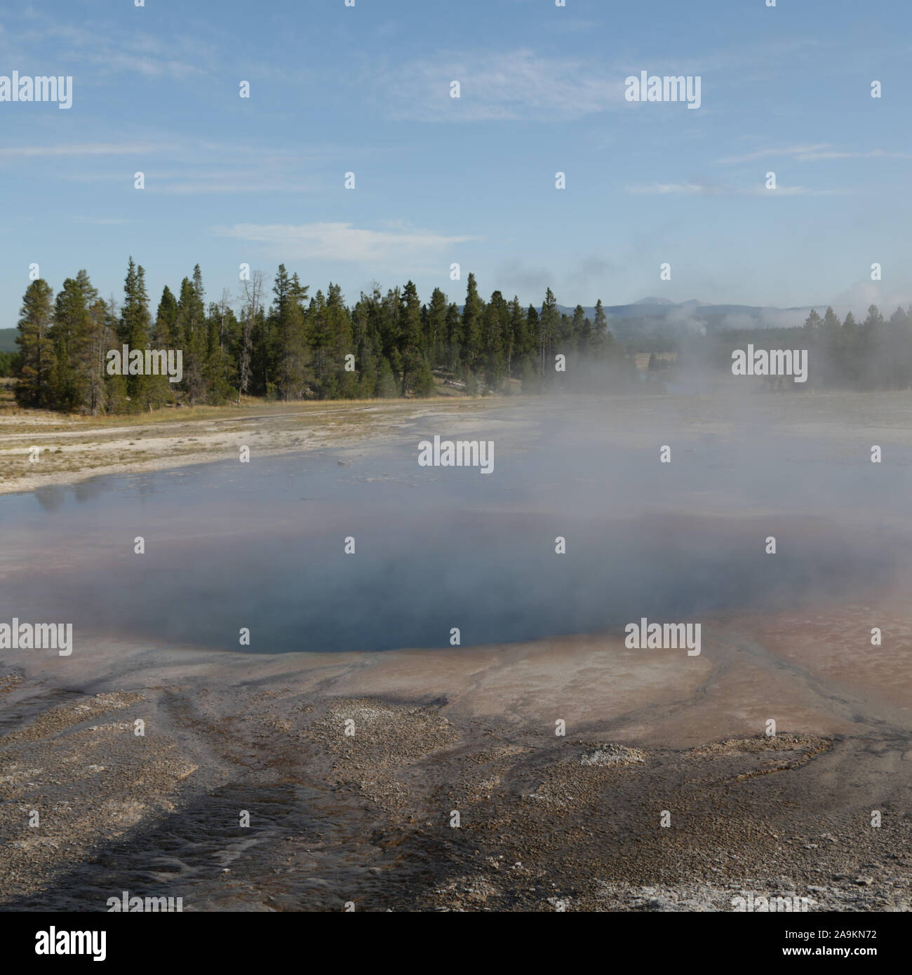 in USA inside the yellowstone national park the brauty of amazing ...