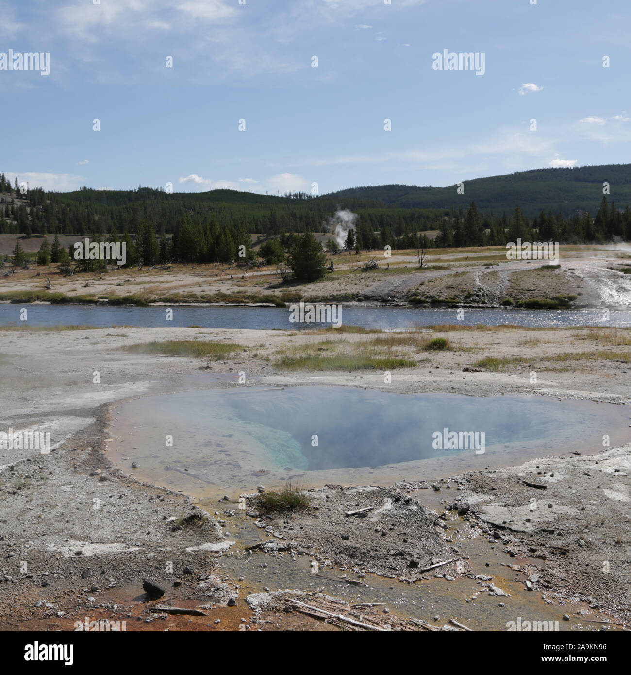in USA inside the yellowstone national park the brauty of amazing ...
