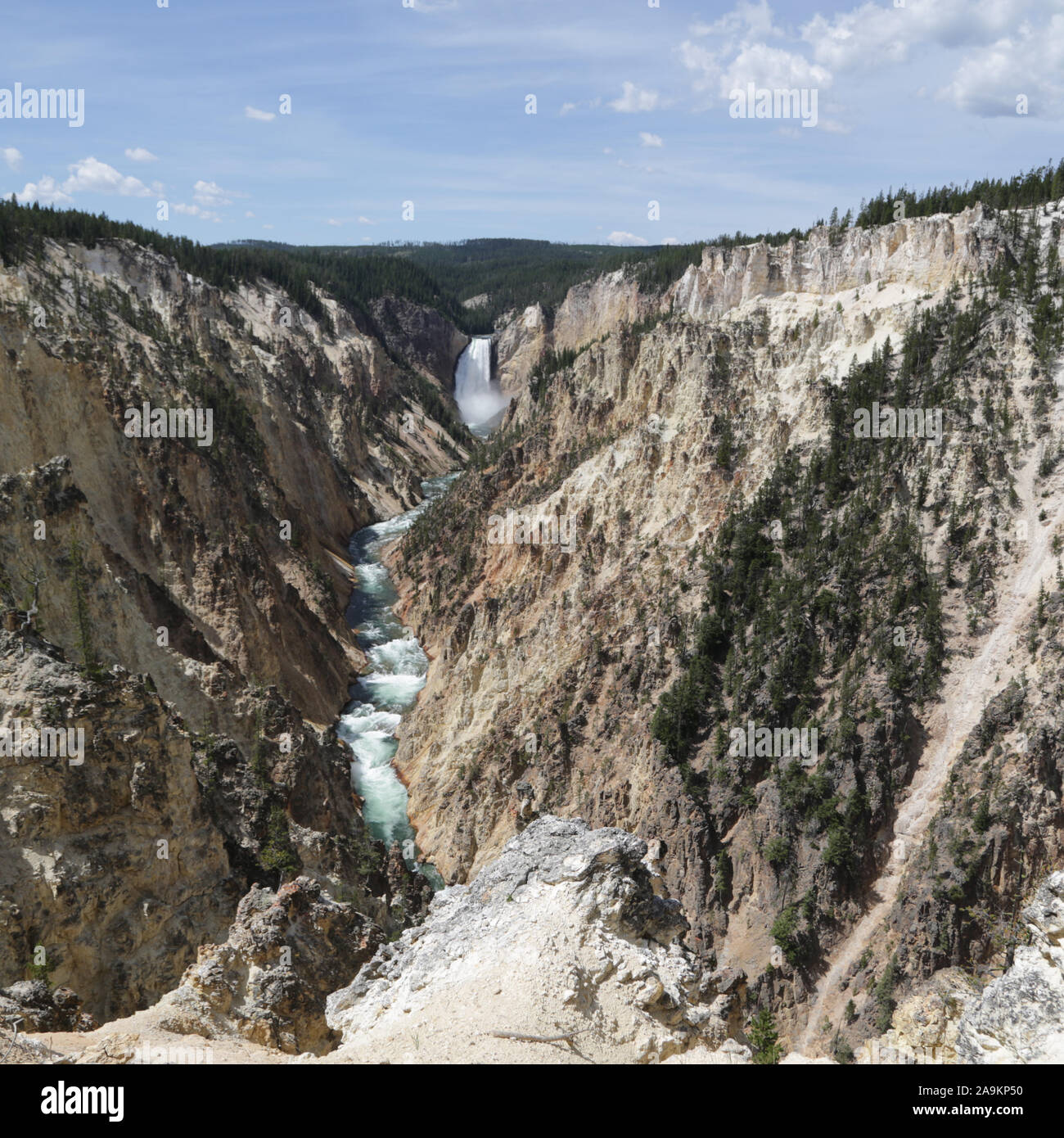 in USA inside the yellowstone national park the brauty of amazing ...