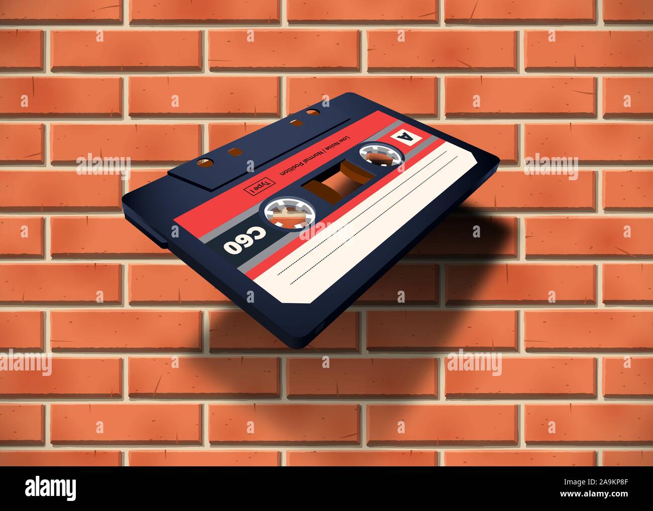C60 cassette tape Stock Vector Images - Alamy