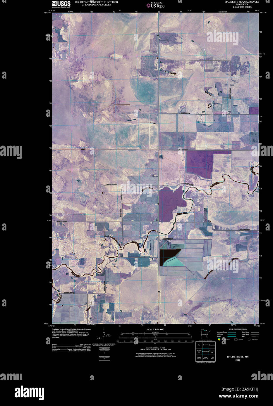 Baudette map hi-res stock photography and images - Alamy