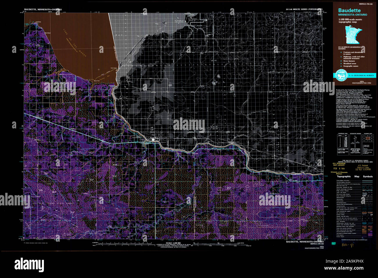 Map of baudette hi-res stock photography and images - Alamy