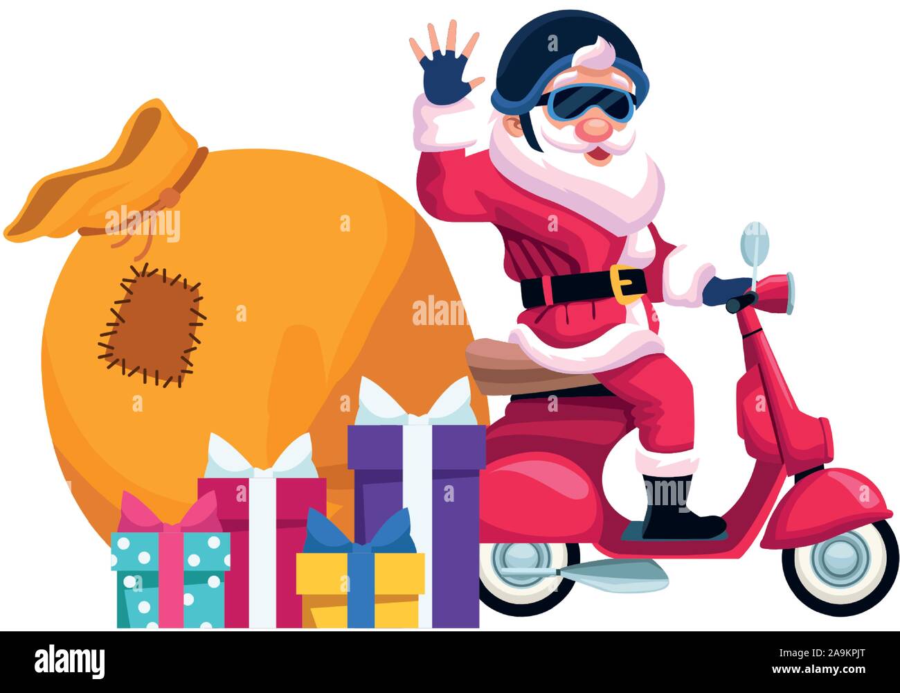 Santa Claus On Motorcycle High Resolution Stock Photography and Images ...