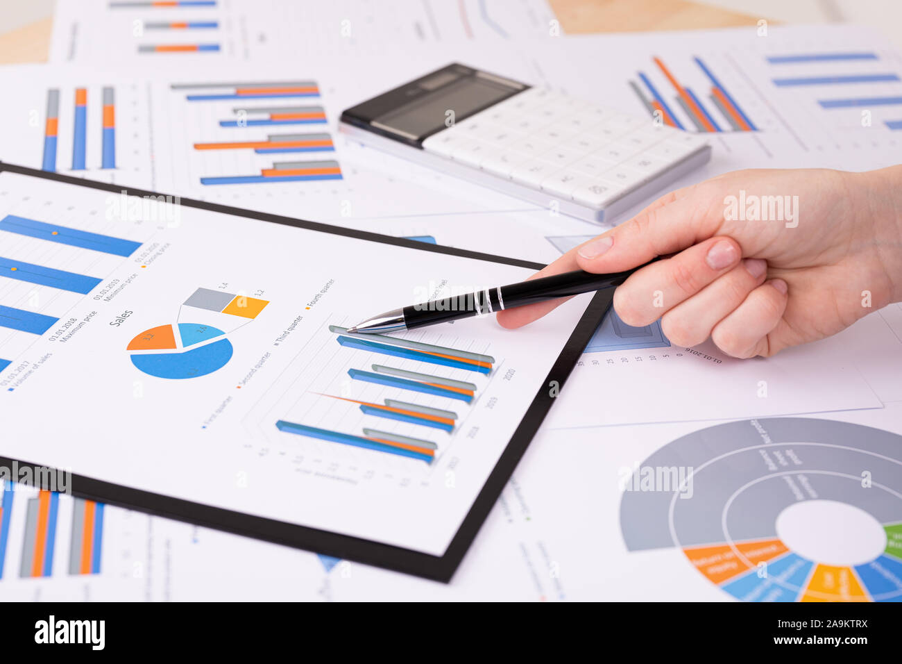 documents on the table, office workplace Stock Photo - Alamy