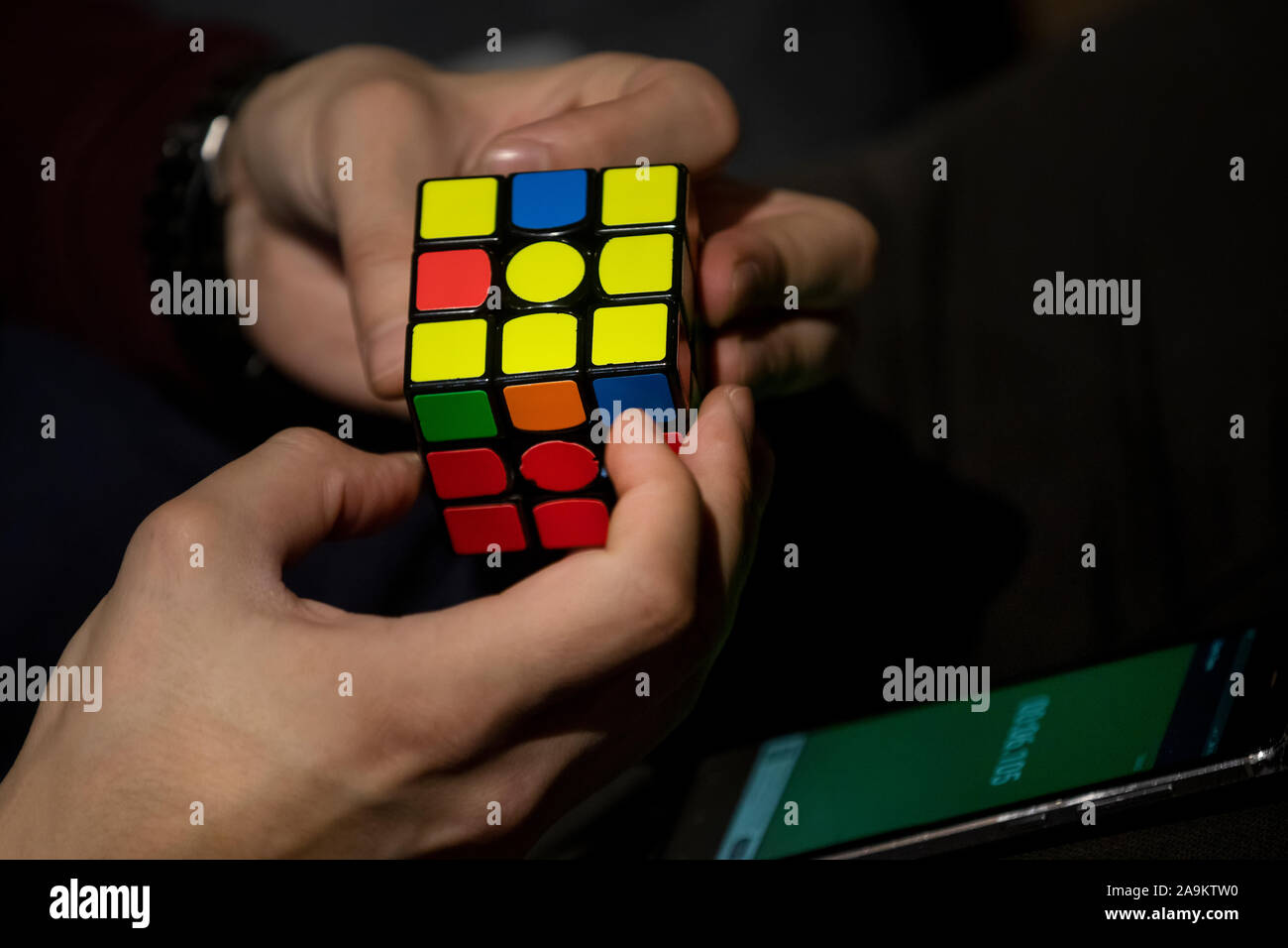 Rubik cube competition hi-res stock photography and images - Alamy