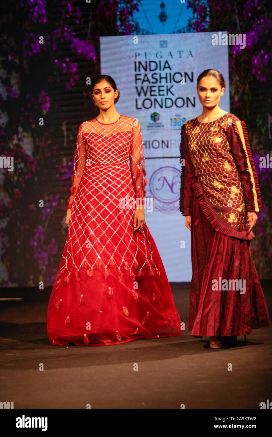 Indian girls modelling in london hi-res stock photography and images ...