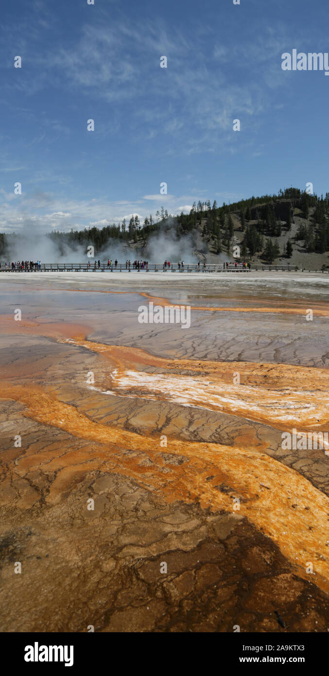 in USA inside the yellowstone national park the brauty of amazing ...