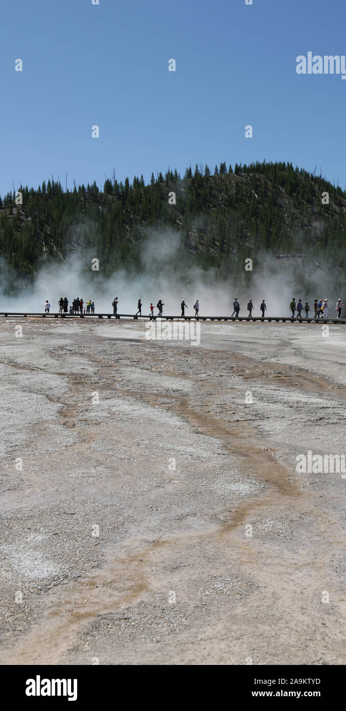 in USA inside the yellowstone national park the brauty of amazing ...