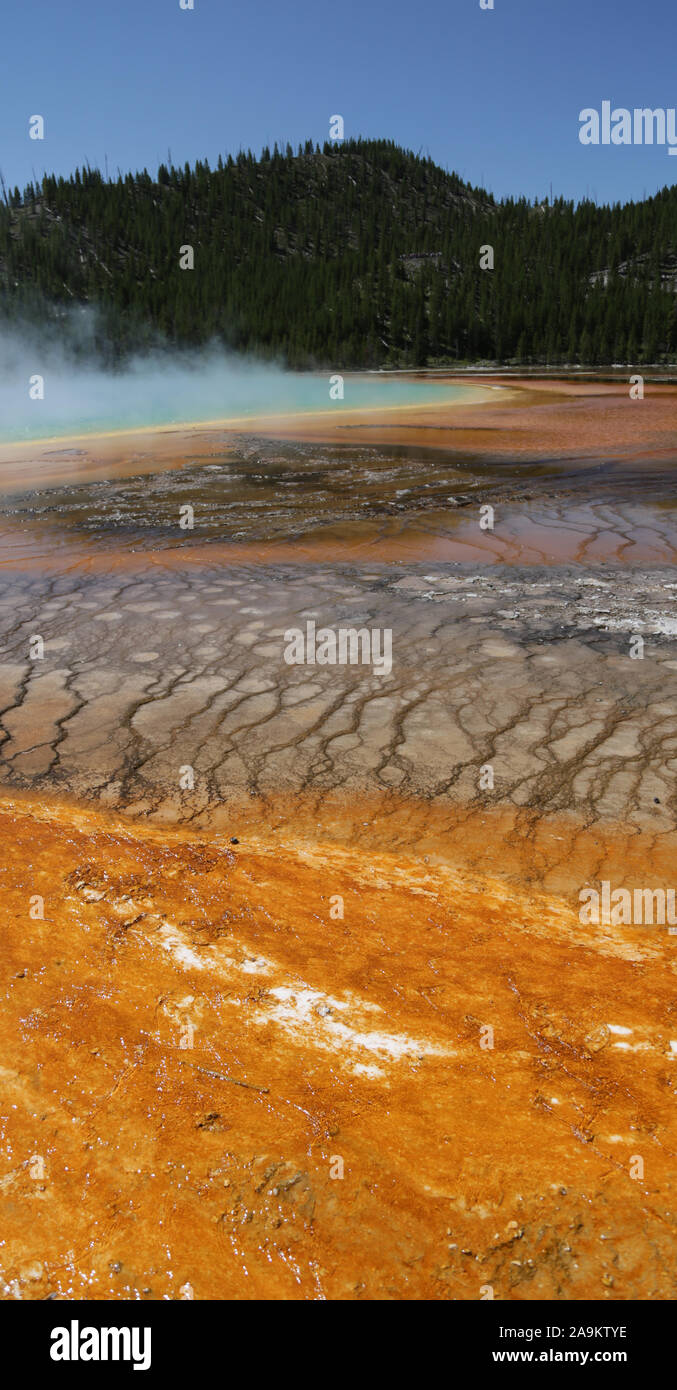 in USA inside the yellowstone national park the brauty of amazing ...