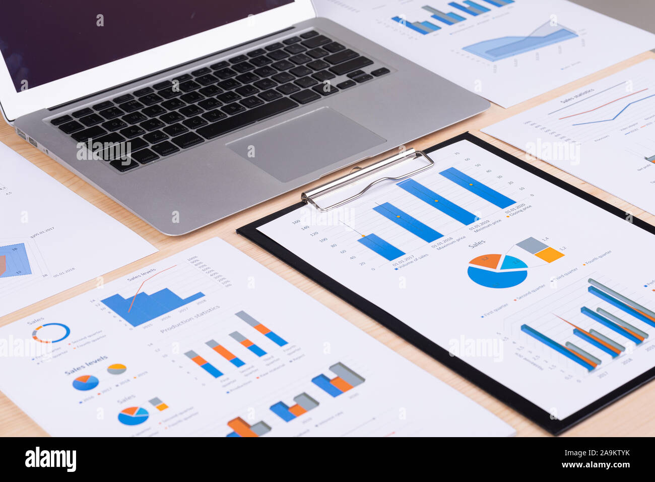 documents on the table, office workplace Stock Photo - Alamy