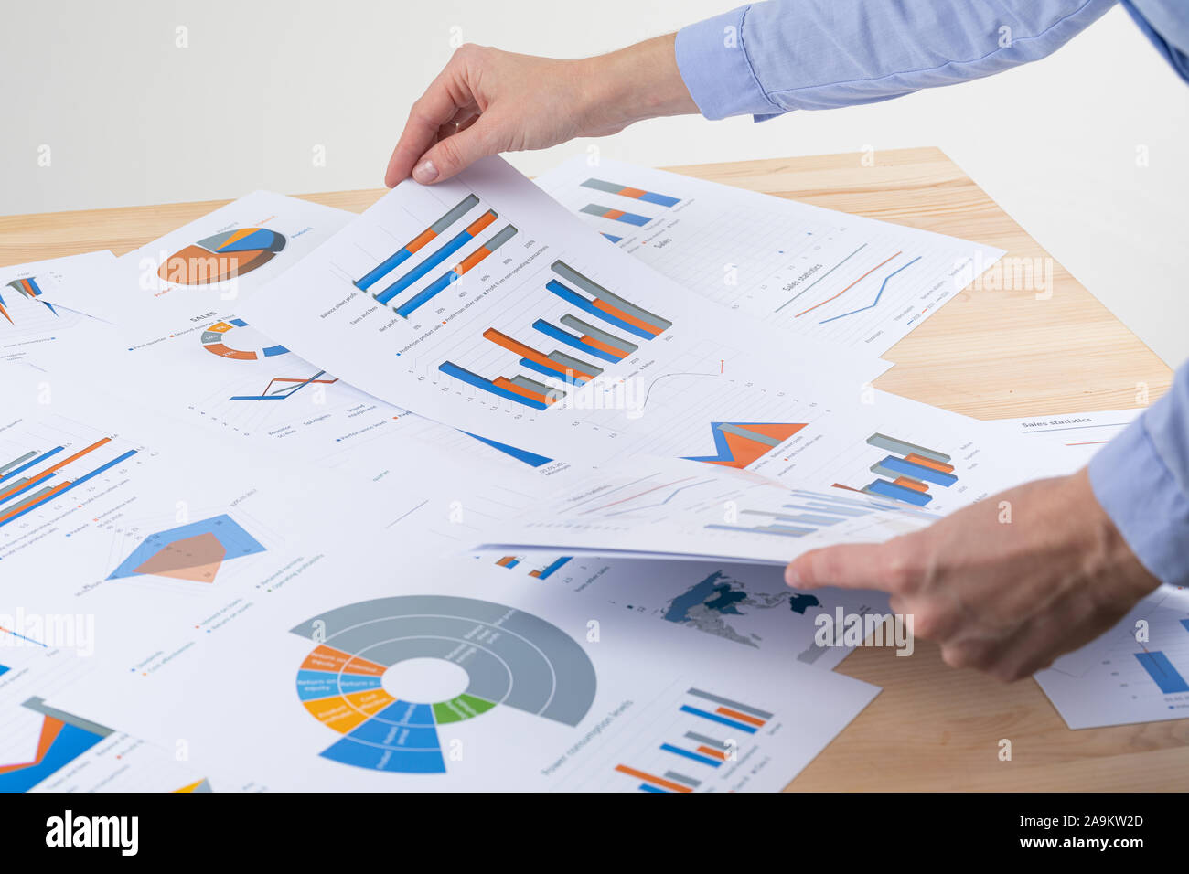 documents on the table, office workplace Stock Photo - Alamy