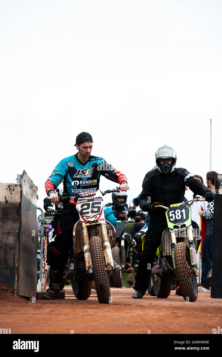 Flat track motorcycle racing hi-res stock photography and images - Alamy