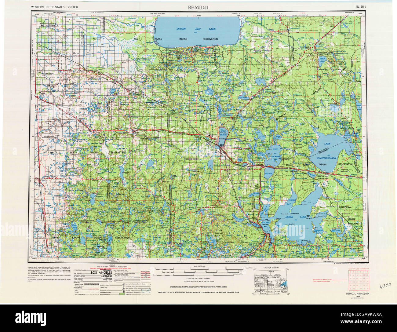 Map of bemidji hi-res stock photography and images - Alamy