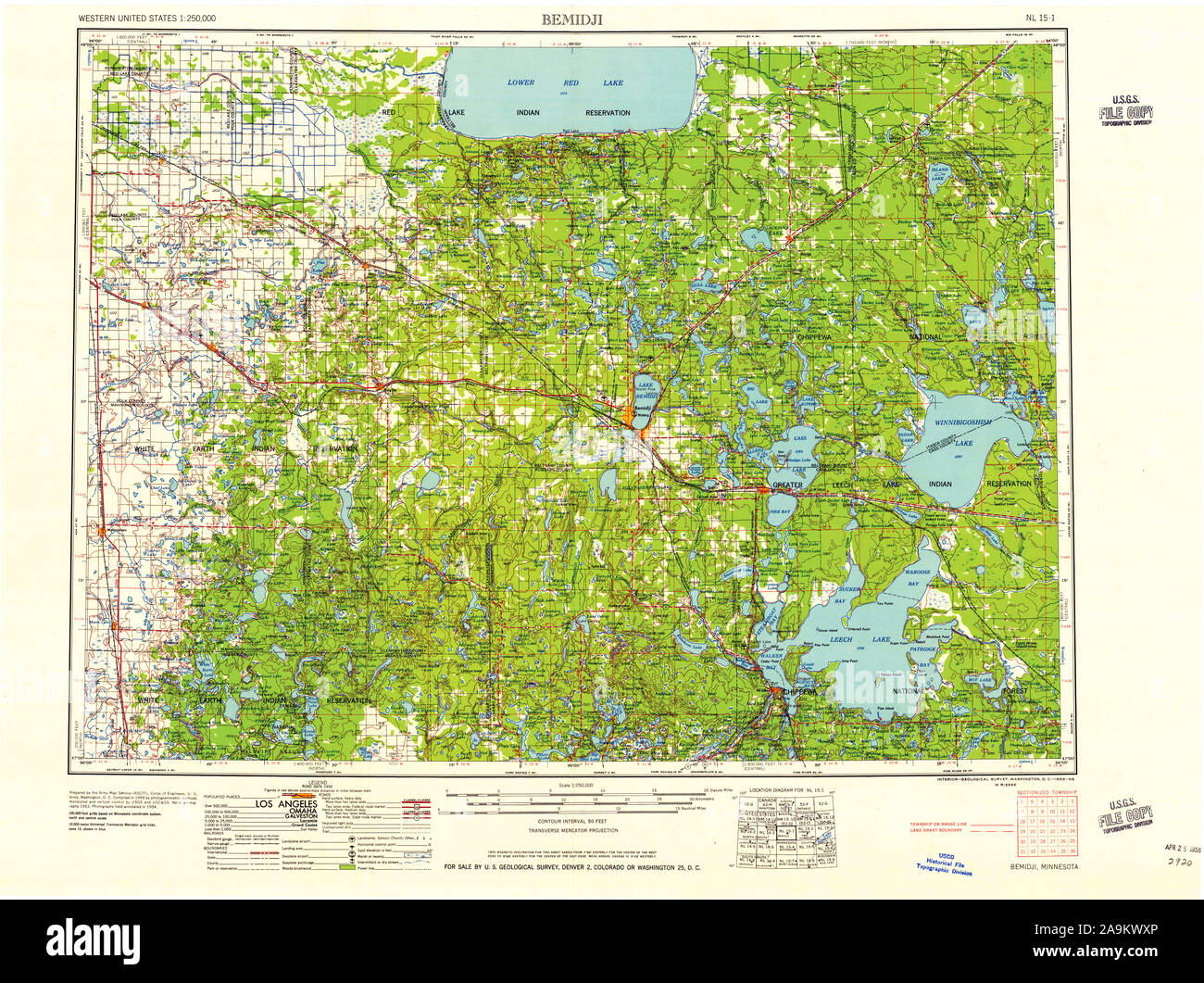 Map of bemidji hi-res stock photography and images - Alamy