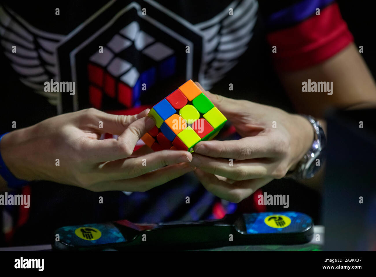 Rubik's cube world cup hi-res stock photography and images - Alamy