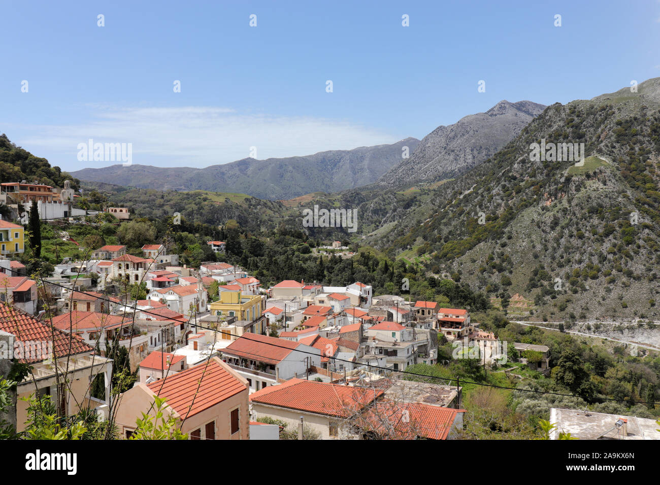 Cretan Village of Lappa Stock Photo - Alamy