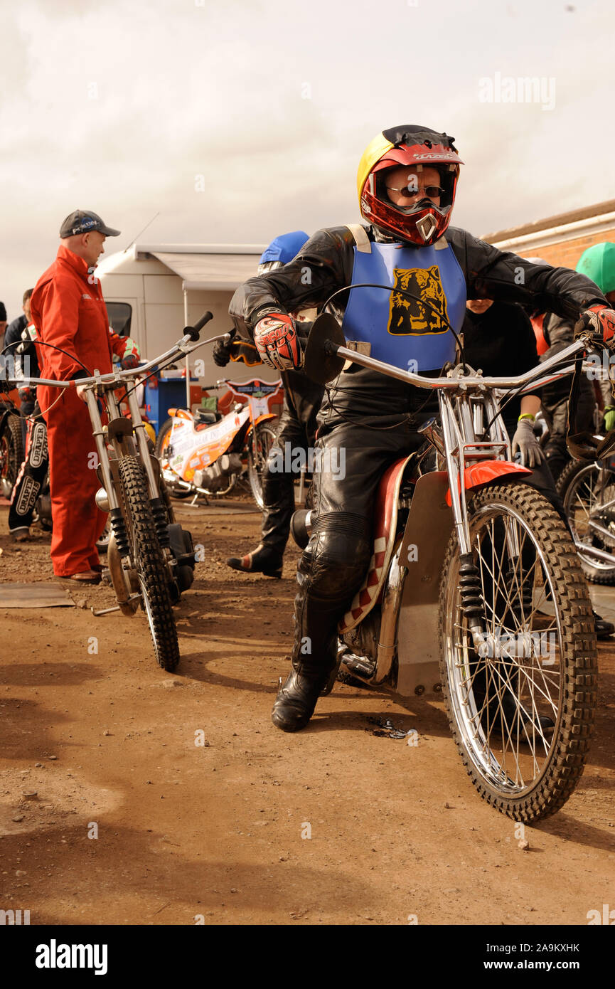 Vintage speedway motorcycles hi-res stock photography and images - Alamy