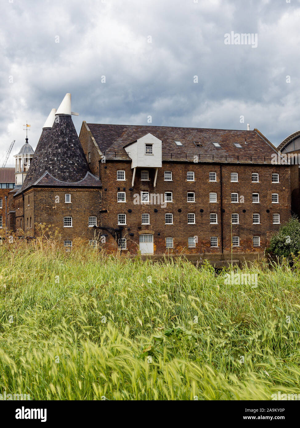 The Clock Mill on the Three Mills Island on River Lea in Newham, East ...