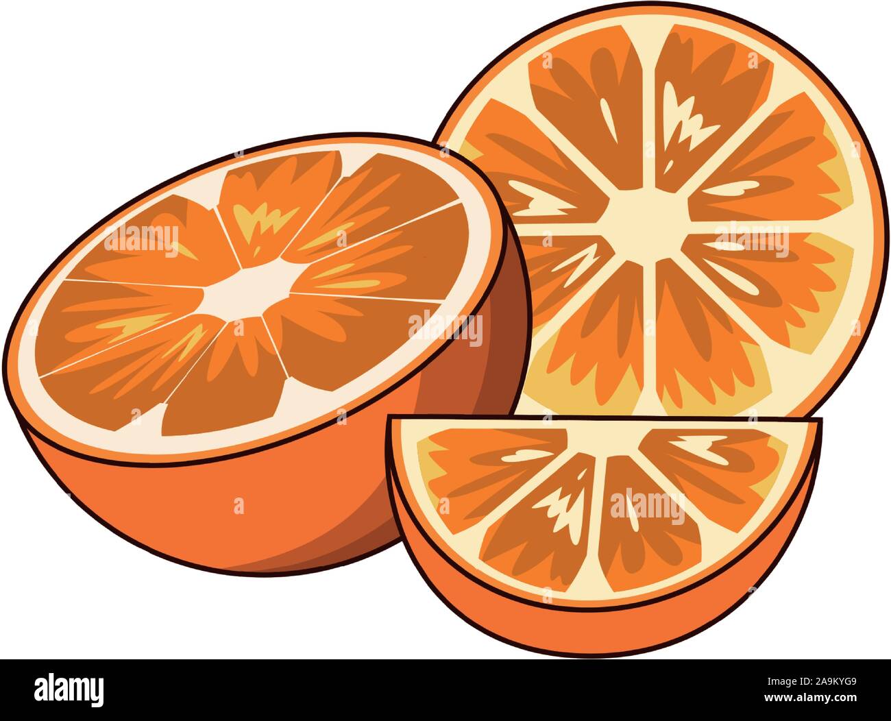 Halves halfs Stock Vector Images - Alamy
