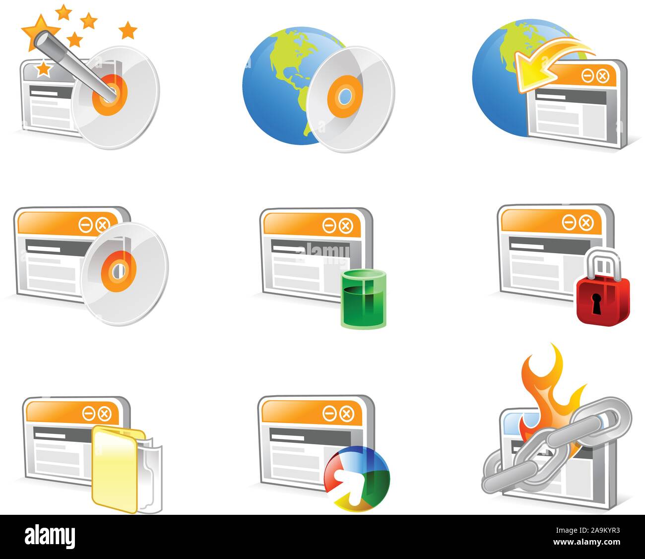 Panelo vector icons - Web Control Panel icons Stock Vector Image & Art ...